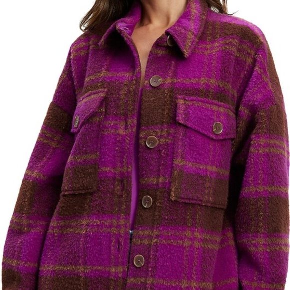 Good American | Jackets & Coats | Good American Pop Thistle Large Plaid ...